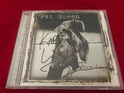 RARE AUTOGRAPHED BMG PAT GREEN THREE DAYS CD SIGNED LIKE NEW!! FREE ...