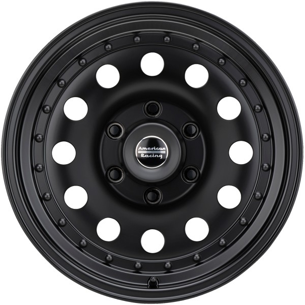 (Set-4) American Racing AR62 Outlaw II 16x8 6x5.5" +25mm Satin Black ...