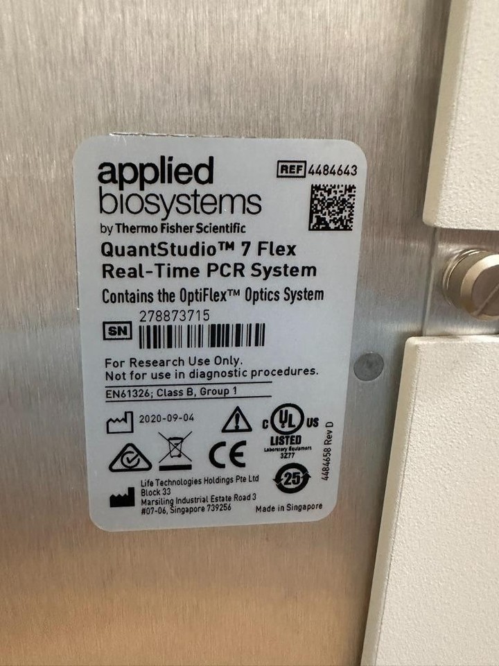 2020 ThermoFisher / ABI QuantStudio 7 Flex Real-Time PCR System | eBay