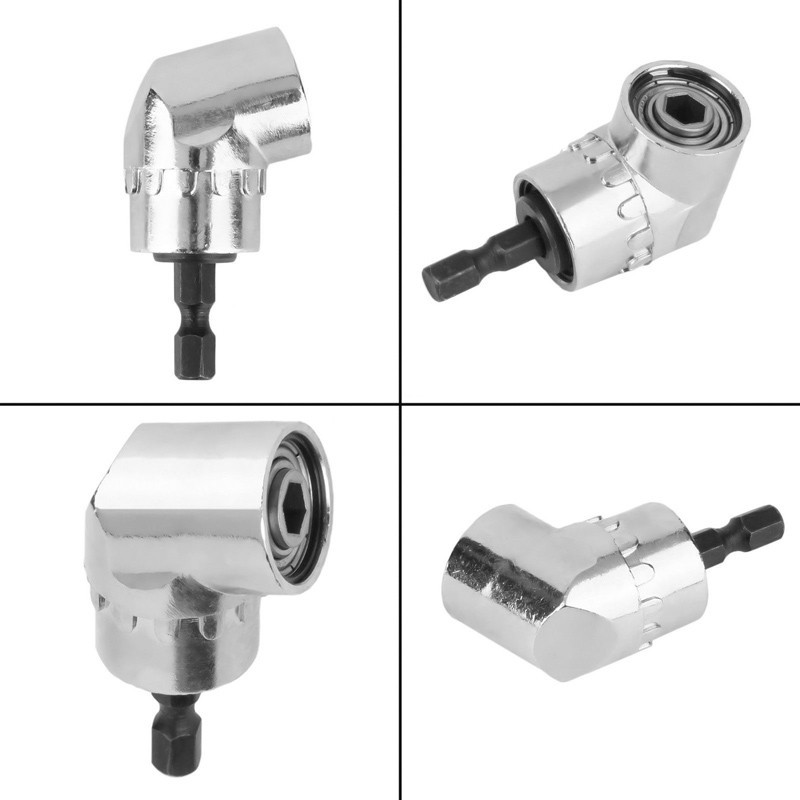1PC 105 Angle 1/4 6mm Extension Hex Drill Bit Screwdriver Socket Holder ...