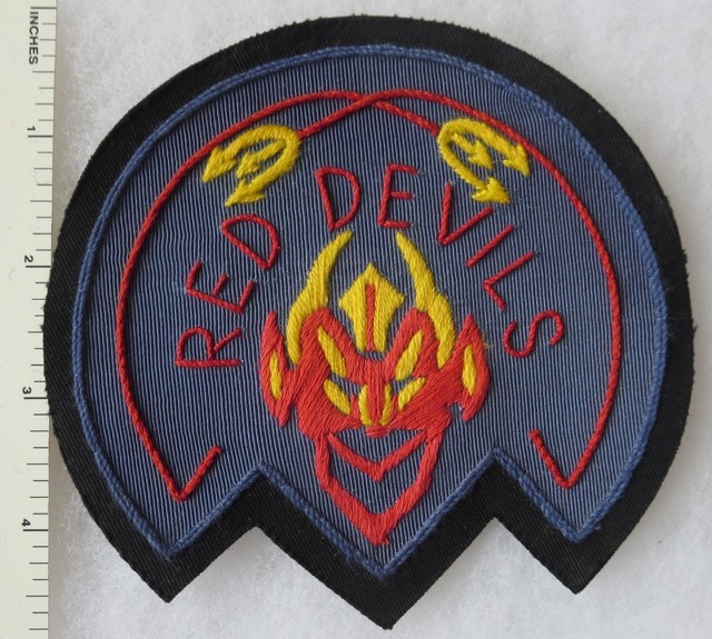 RED DEVILS POCKET PATCH Custom Hand Sewn for US MILITARY VETERANS | eBay