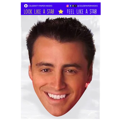 Matt LeBlanc Mask Joey Tribbiani Celebrity Face Masks Actor Friends ...