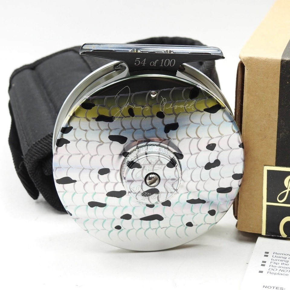 James Prosek "Montana Grayling" Abel Super 4N Fly Reel. W/ Box & Framed ...