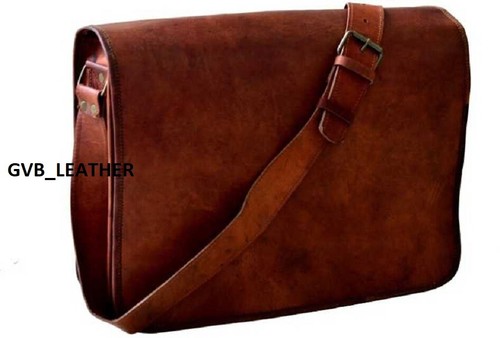 Men's Genuine Leather Very Classy Vintage Laptop Messenger Briefcase ...