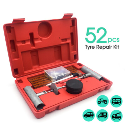 Tyre Puncture Repair Kit Recovery Heavy Duty Offroad 4WD Tool Plugs ...