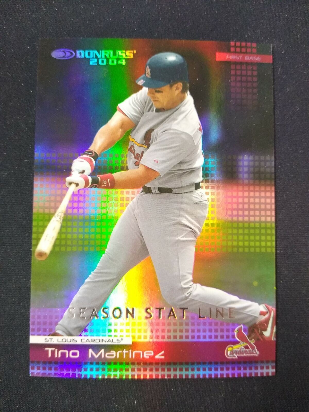 2004 Donruss #347 TINO MARTINEZ Season Stat Line /69 St. Louis ...