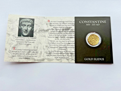 Constantine Gold Coloured Slidus Byzantine Reproduction Coin | eBay