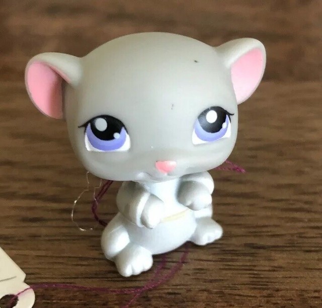 Littlest Pet Shop LPS #105 Grey Mouse | eBay
