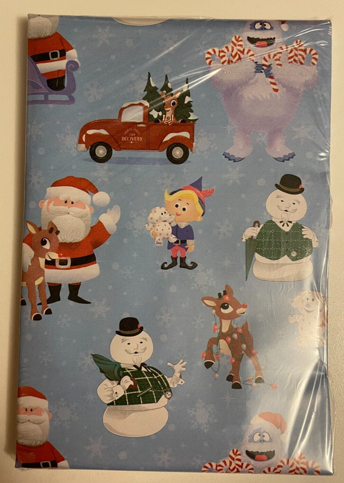 Rudolph Red Nosed Reindeer Bumble Gift Wrapping Paper 2 Yards FOLDED ...