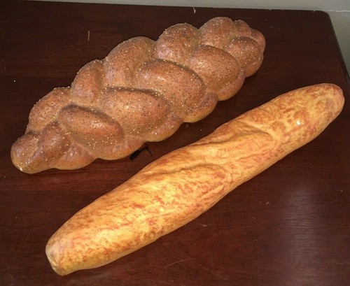 Realistic Artificial Faux Fake Food Breads Display Props Set of 2 - A ...
