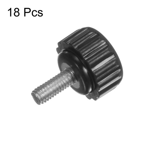 18pcs M4 x 10mm Thread 16mm Knurled Grip Clamping Knobs Handle Thumb ...