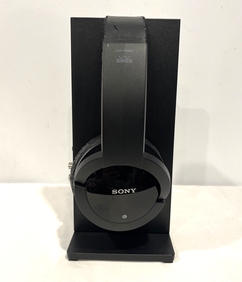 SONY MDR-RF985R RF WIRELESS HEADPHONES & TMR-RF985R TRANSMITTER DOCK W ...