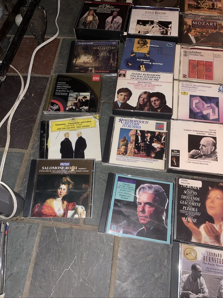 Lot Of 35 + Music CDs Classical Jewish Bernstein Mahler Haydn Mozart ...