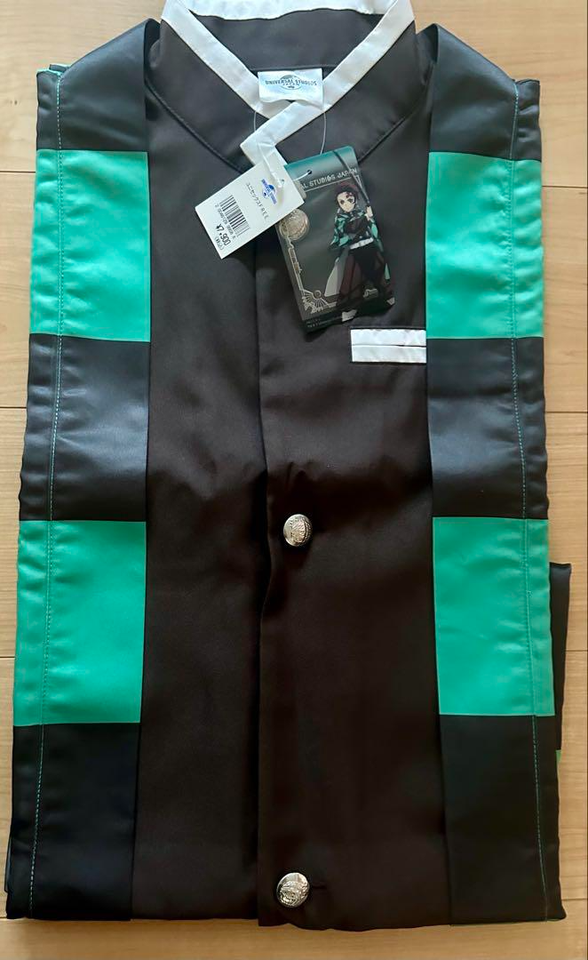Demon Slayer Kimetsu no Yaiba Tanjiro Kamado Costume Haori Jacket USJ ...