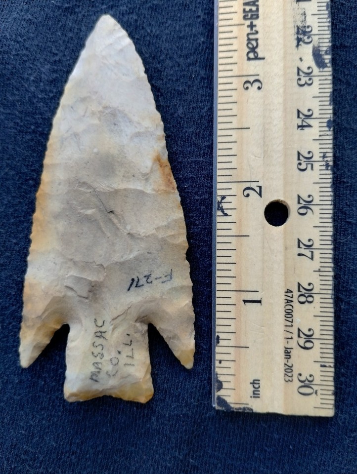 Very Beautiful Hardin Barbed Arrowhead Projectile Indian Artifact | eBay
