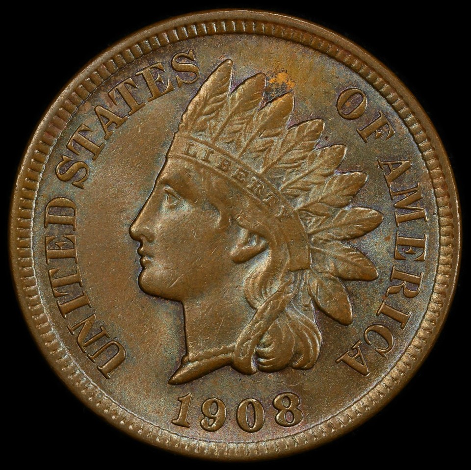 1908-S 1c Key-Date Indian Head Cent Nice Original Toned PCGS ...
