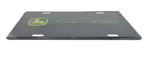 John Deere Black License Plate with AG Logo - LP85819 | eBay