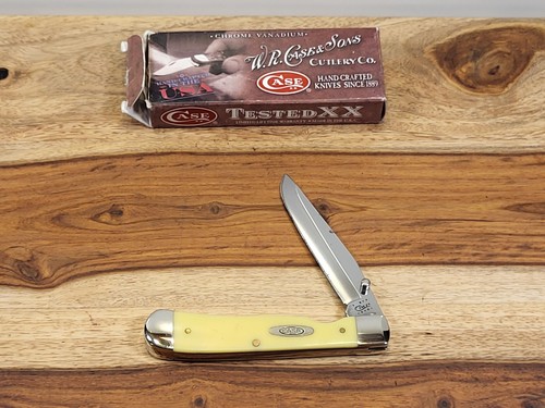 2012 CASE XX (#3154L CV) YELLOW/CARBON "TRAPPERLOCK" POCKET KNIFE ...