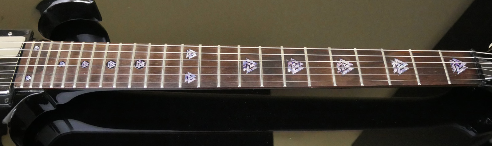 Valknut Triangles ABALONE Fret Markers Inlay Sticker Decal for BASS ...