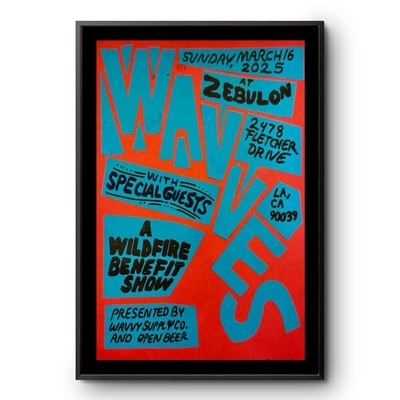 Wavves Los Angeles, CA Zebulon March 16 2025 Poster Artwork | eBay
