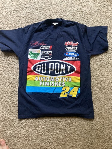 Vintage Jeff Gordon #24 DuPont T-Shirt - Men's Medium, Navy | eBay