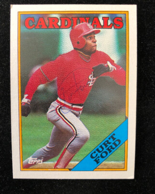 CURT FORD 1988 TOPPS AUTOGRAPHED SIGNED AUTO BASEBALL CARD 612 ...