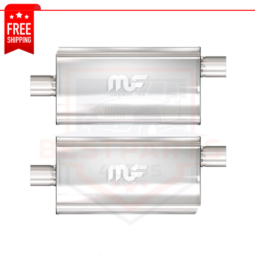 MagnaFlow 12909 5" X 11" Oval Center/Offset Straight Through Mufflers ...