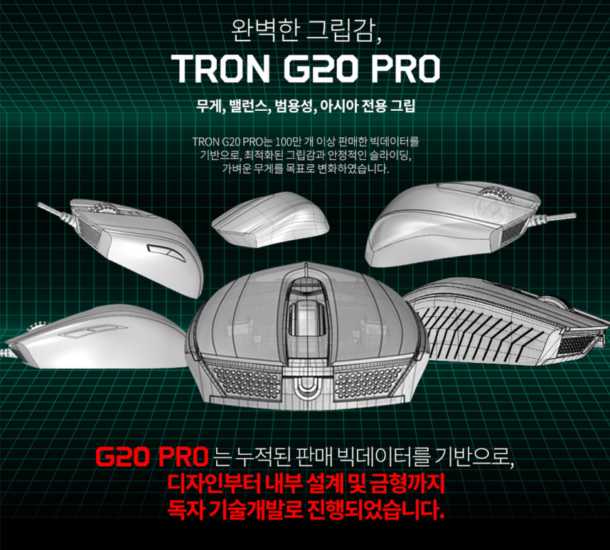 MAXTILL TRON Gaming Mouse New G20 PRO Black & White Color | eBay