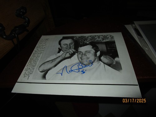 Jan. 10 1971 Norm Bulaich Baltimore Colts Signed AP Football Wire Photo ...