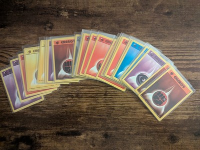 Lot of 30 Base Set Shadowless Energy Cards Vintage Pokemon TCG Lot 31 ...