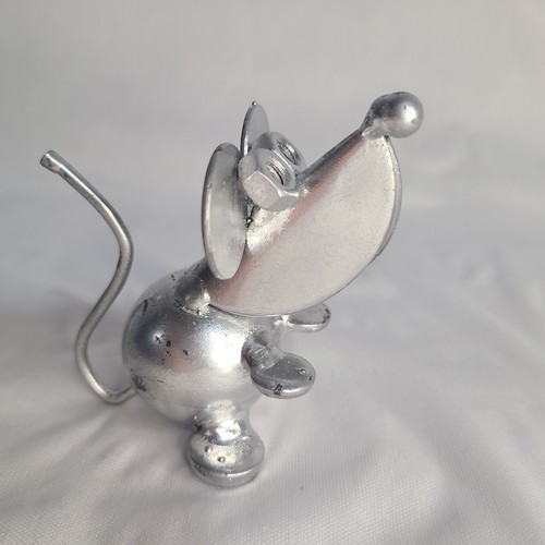 Handmade Welded Mouse Rat Heavy Nuts Bolts Misc. Metal Art Figurine 3 ...