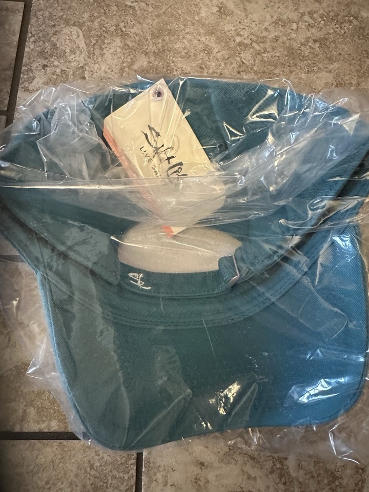 NWT Salt Life Signature Anchor Cap Sea Green Unisex Baseball Cap Hat ...
