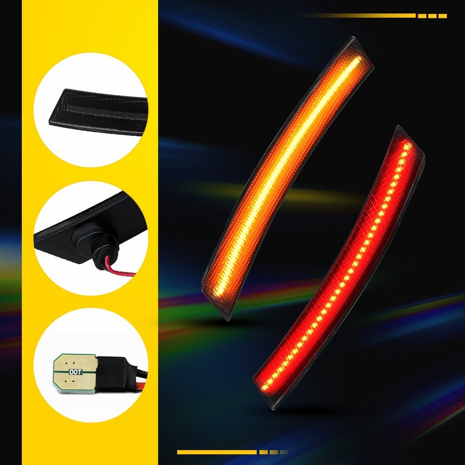 Smoked LED Marker Lights Fit 02-08 Mini Cooper R50 R52 R53 MC2861101 ...