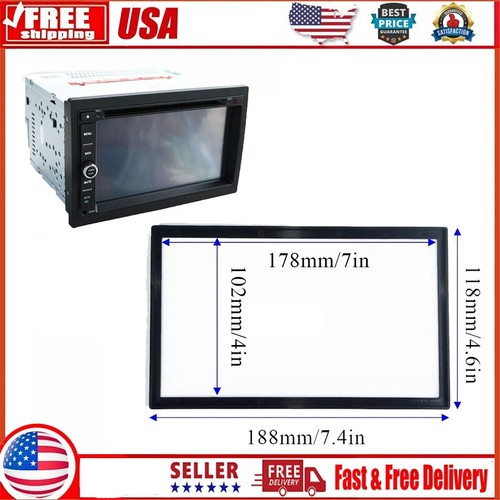 Universal Double 2-DIN Frame Trim/For Car Stereo Radio Fascia Panel DVD ...