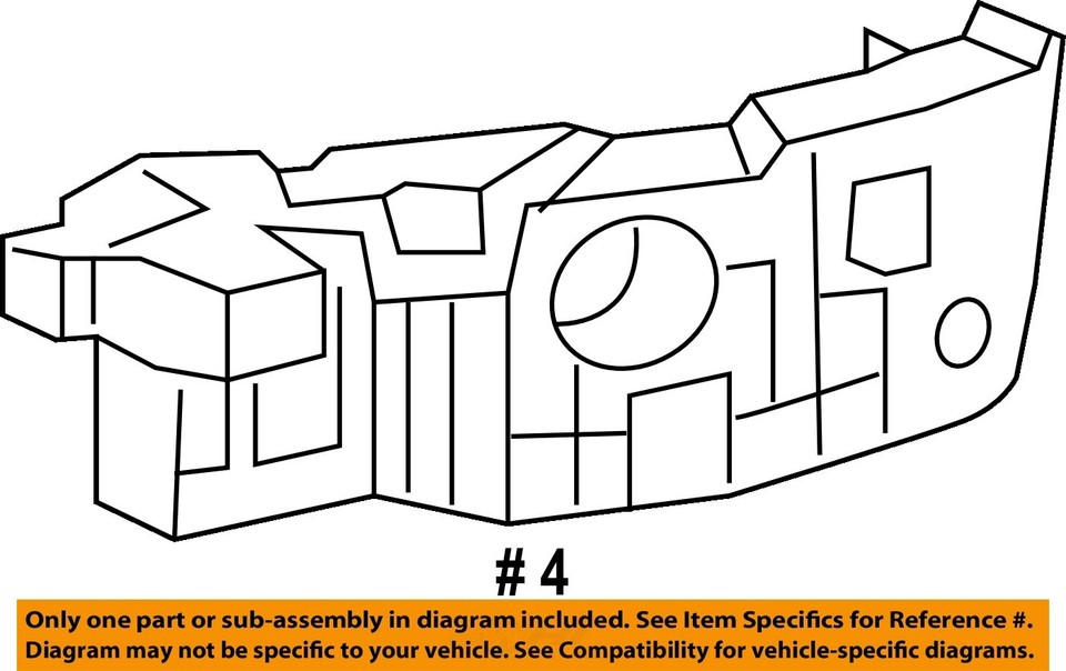 Chevrolet GM OEM Front Bumper-Side Retainer Bracket Right 23201882 | eBay