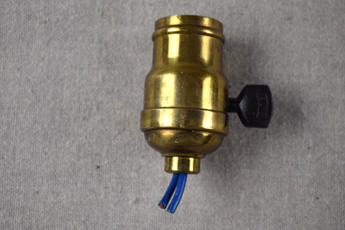 Antique vintage P & S Fat Boy Paddle Turn Key Lamp Socket light part | eBay