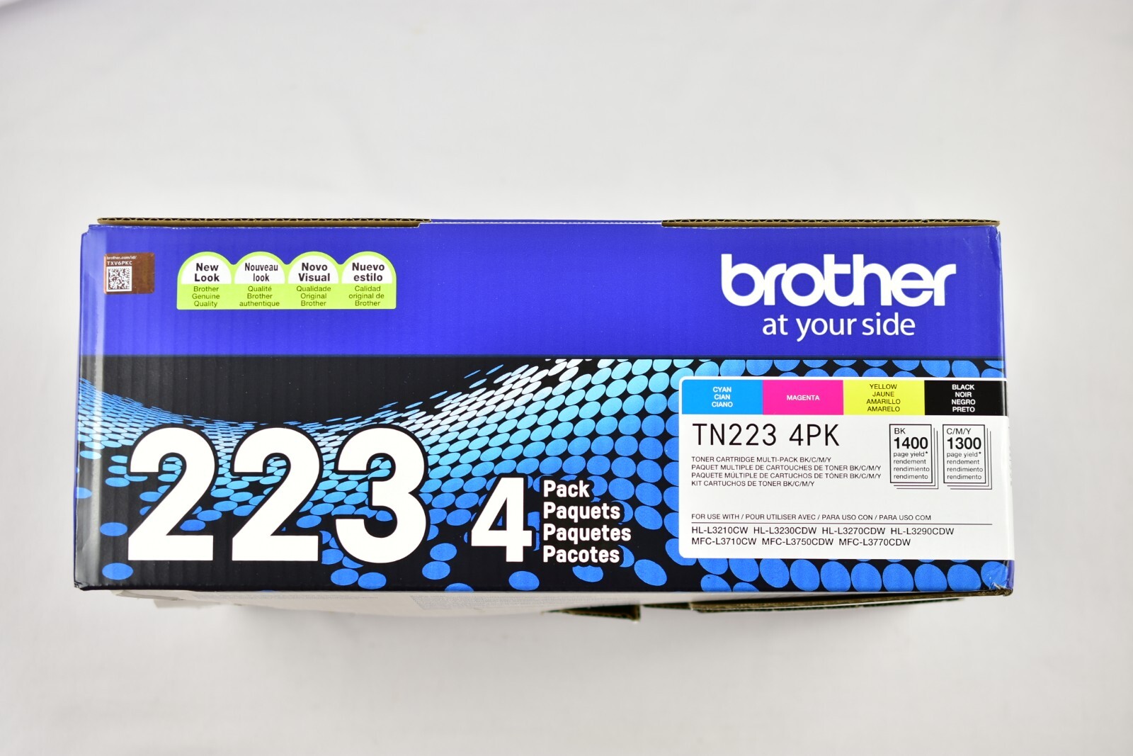 Brother TN223 4-Pack B/C/M/Y Toner Cartridge TN2234PK BRAND NEW IN ...