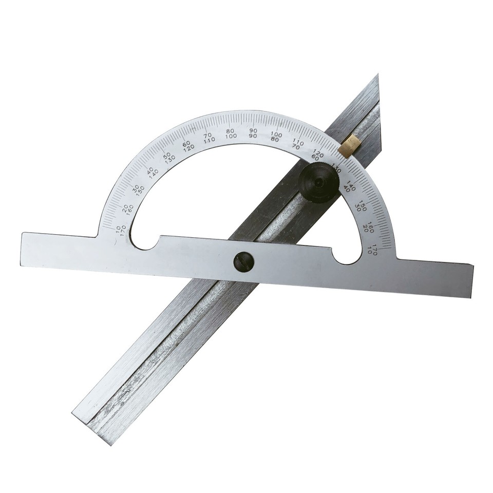 Protractor 10-170° Woodworking Angle Ruler Adjustable Angle Gauge ...
