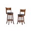 Boraam Palmetto 24" Swivel Bar Stool in Walnut 852896471248 | eBay