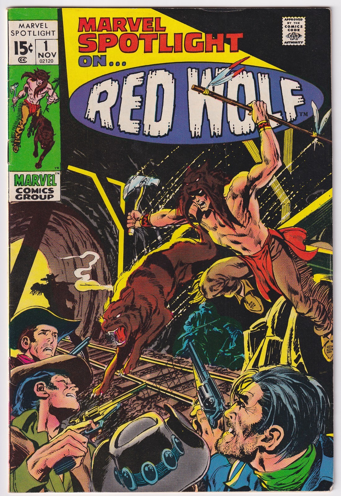 Marvel Spotlight #1 Nov. 1971 VF-NM White pages 1st app Red Wolf | eBay