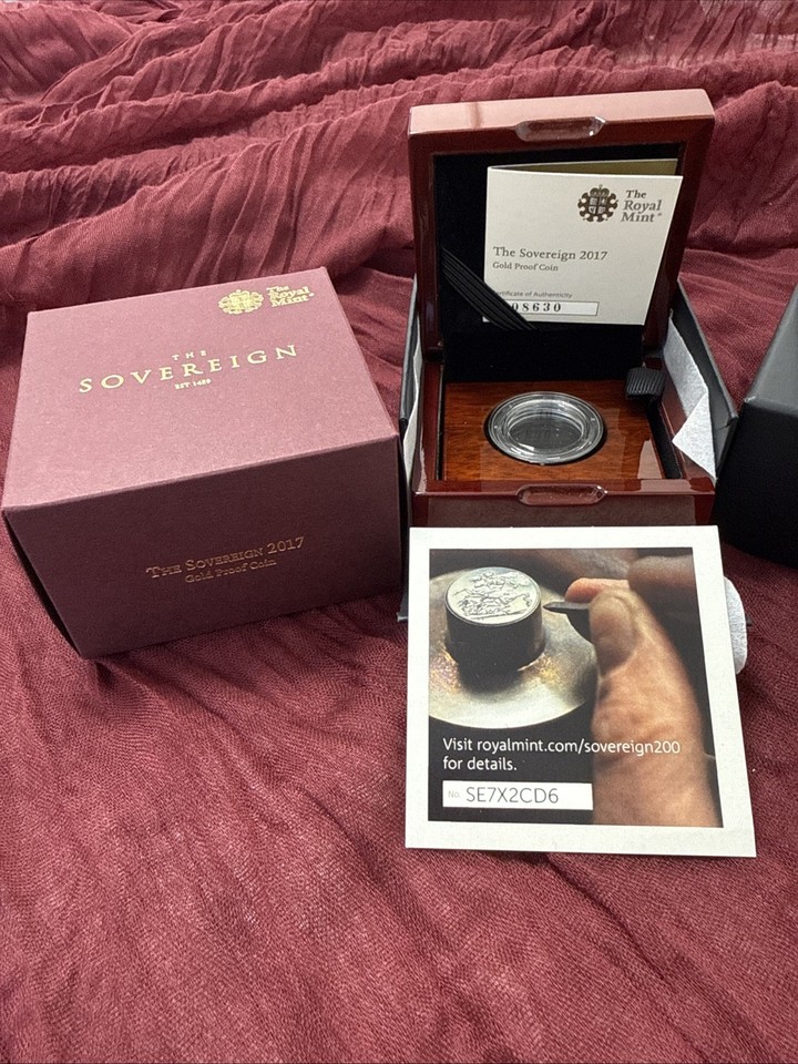 2017 Sovereign Gold Proof Coin Box *Box, Capsule & COA Only* | eBay UK