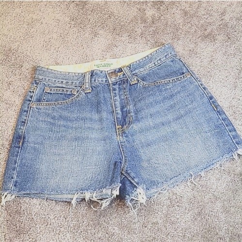 Love Girls Market Denim Shorts High Rise Cutoff Size Small | eBay