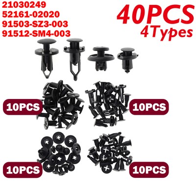 auto push pins and fastener sets fender liner fastener rivet push clips ...