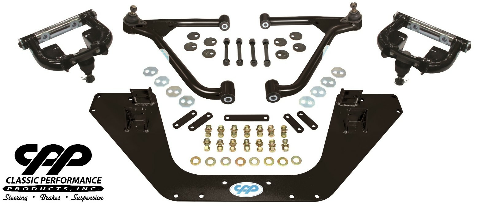61-65 FORD FALCON CPP MINI SUBFRAME KIT TUBULAR UPPER AND LOWER A ARMS ...