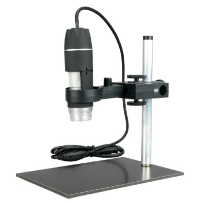 AmScope 10X-200X 0.3MP USB Digital Microscope Video Camera w Stand WIN ...