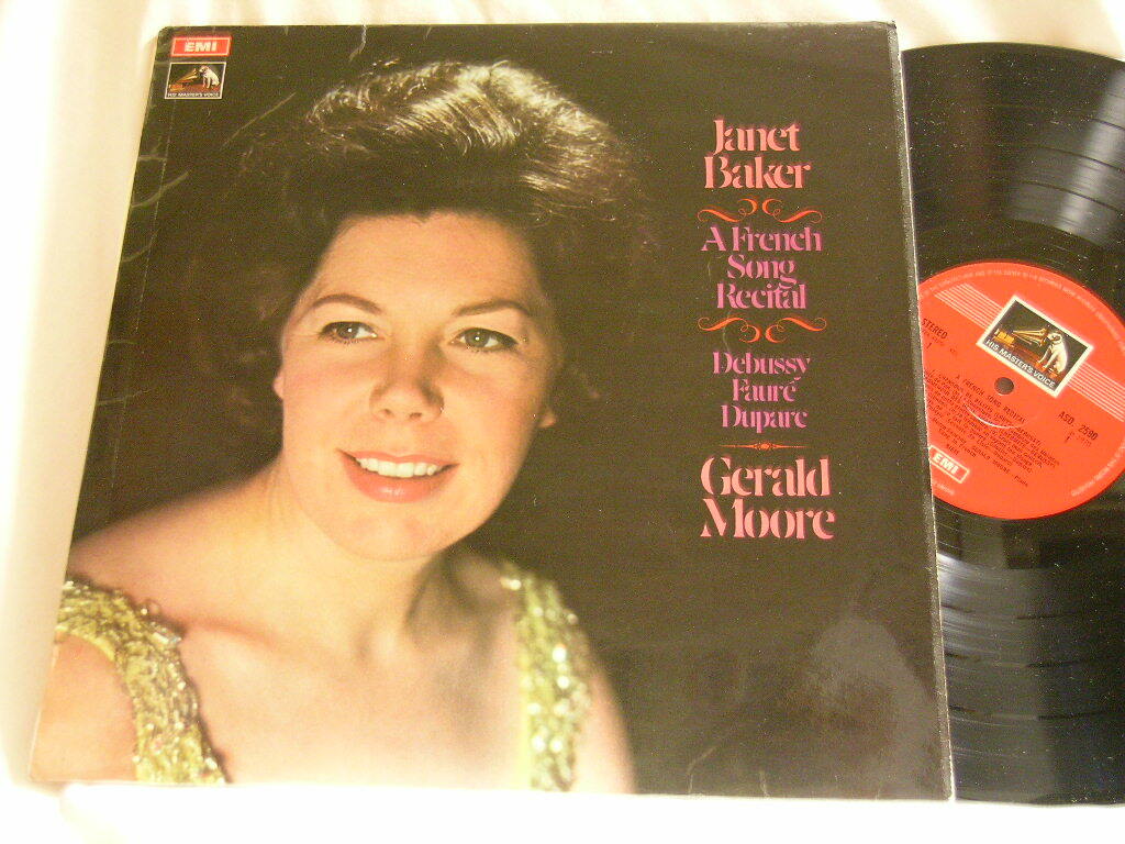JANET BAKER French Song Recital Debussy Faure DuParc Gerald Moore EMI ...