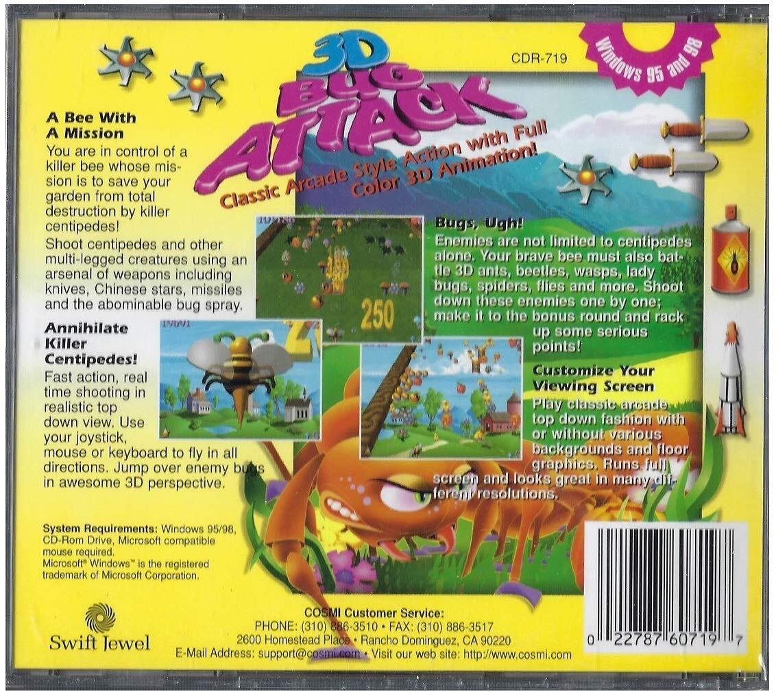 3D Bug Attack | COSMI || Windows 95 or 98 | Action game 22787607197| eBay