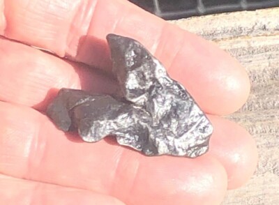 BEAUTIFUL 40g AGOUDAL IRON METEORITE THUMBPRINTED INDIVIDUAL! IIAB ...