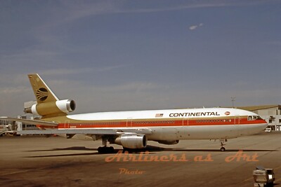 Continental Airlines Douglas DC-10-10 N68055 DEN April 1979 8"x12 ...
