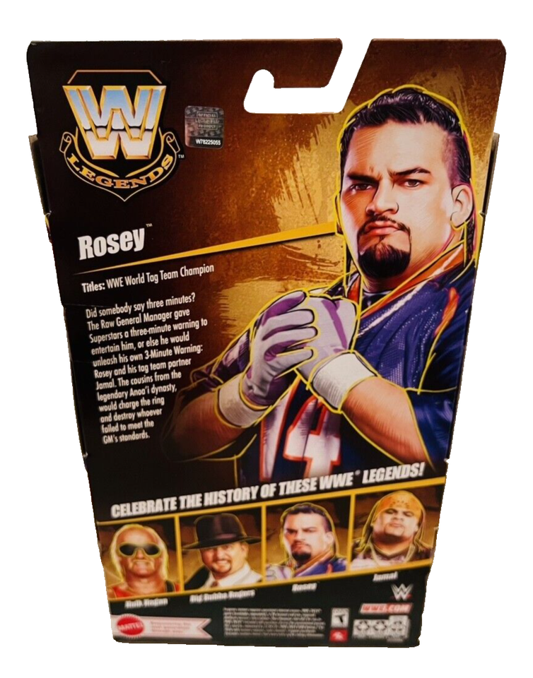 4 LOT WWE Legends Elite Series 23 Figure JAMAL ROSEY BIG BUBBA ROGERS ...